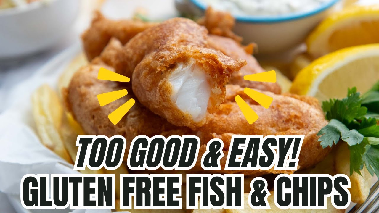 GLUTEN FREE FRIED FISH AND CHIPS Just As Good As You Remember! 𑗅 GF Fish Batter Recipe