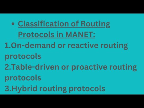 Routing protocols in mobile ad-hoc network (MANET)? Reactive, Proactive and Hybrid Protocols amharic