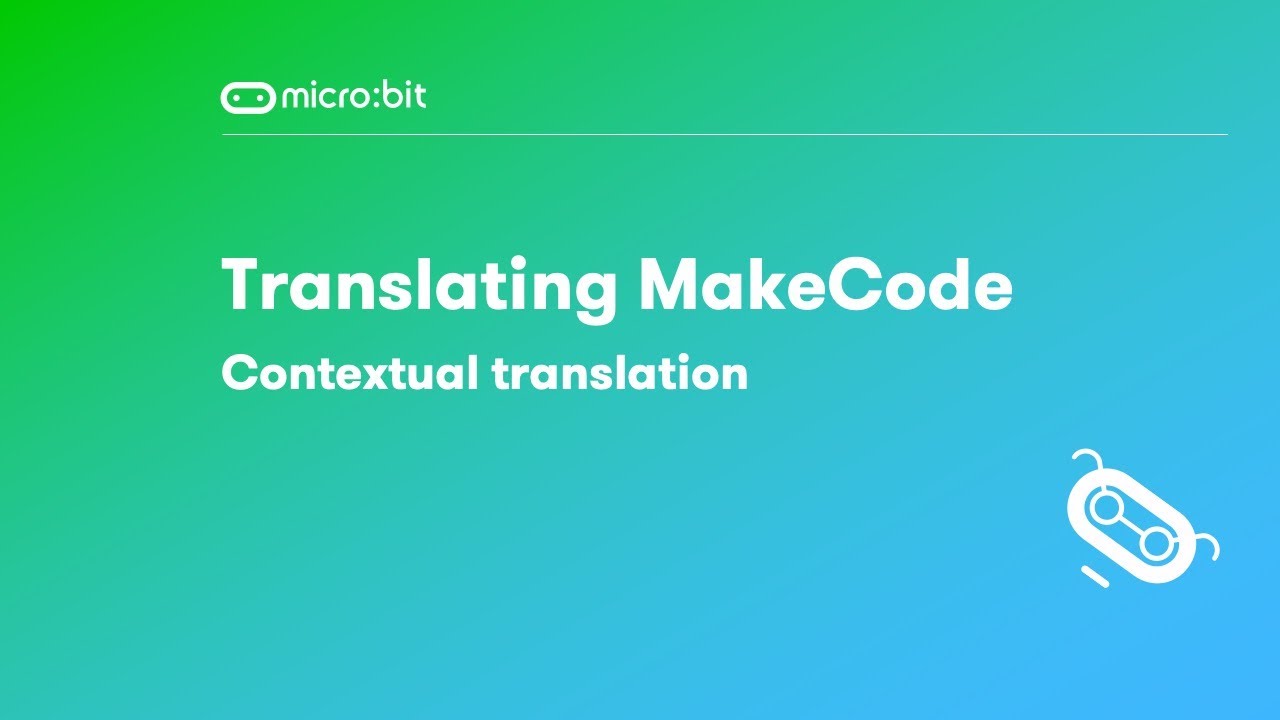 Translating the MakeCode editor