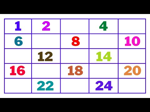 Find The Missing Numbers || Missing Numbers 1 to 25 || Math Worksheet || kids video