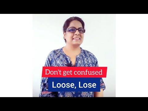 Don't get confused - Loose, Lose - #EnglishLessons #Shorts