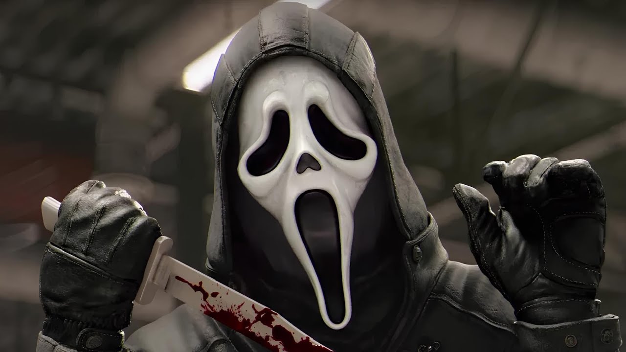 Wallpaper animado Ghostface face 4k