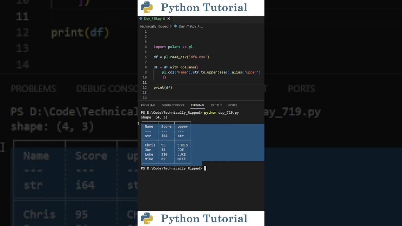 Change Text Case Fast with Polars | Python Tutorial