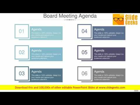 Board Meeting Agenda Ppt Powerpoint Presentation Infographic Template