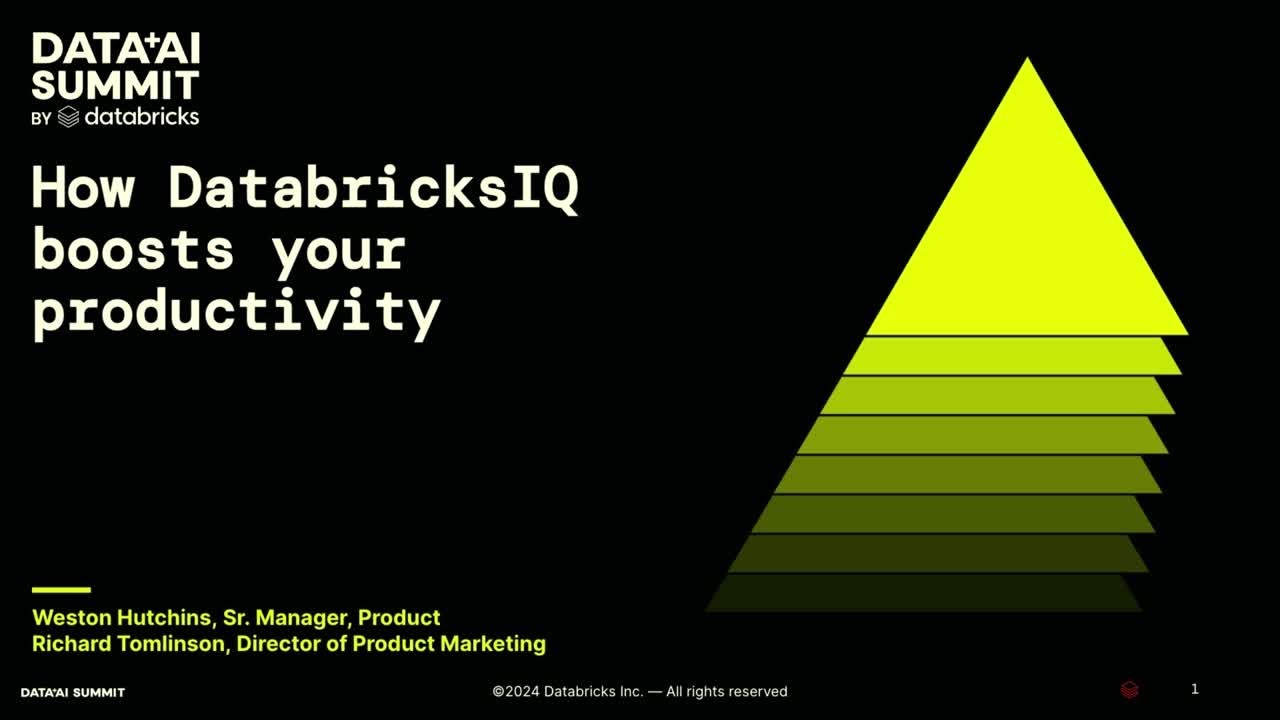 How DatabricksIQ Boosts Your Productivity