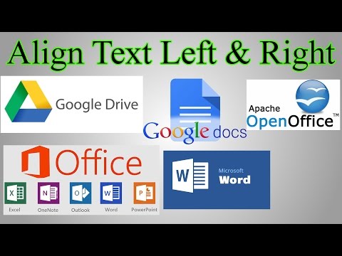 Align Text Left and Right on Same Line with tab stops (Google Docs, OpenOffice, Microsoft Word)