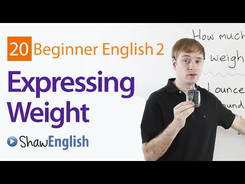 How to Express Weight in English