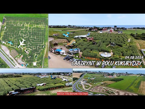 🇵🇱 Labirynt w polu kukurydzy Swarzewo 2024 z drona MINI 4 Pro 4k in Poland 🇵🇱