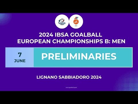 [07/06/2024 preliminaries] GREECE - PORTUGAL |  2024 IBSA GOALBALL EUROPEAN CHAMPIONSHIP "B" MENS