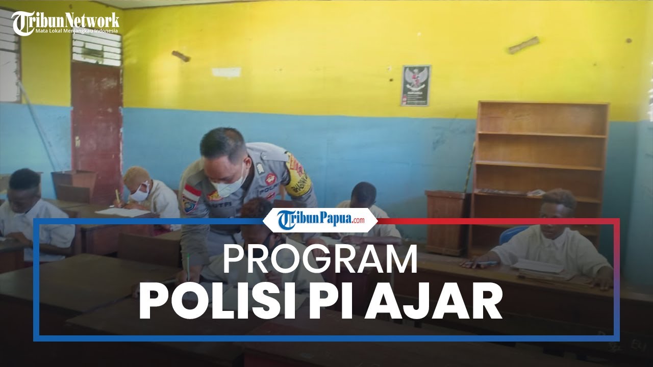 Bhabinkamtibmas Gelar Program Polisi Pi Ajar untuk Anak-anak di Perbatasan RI-PNG