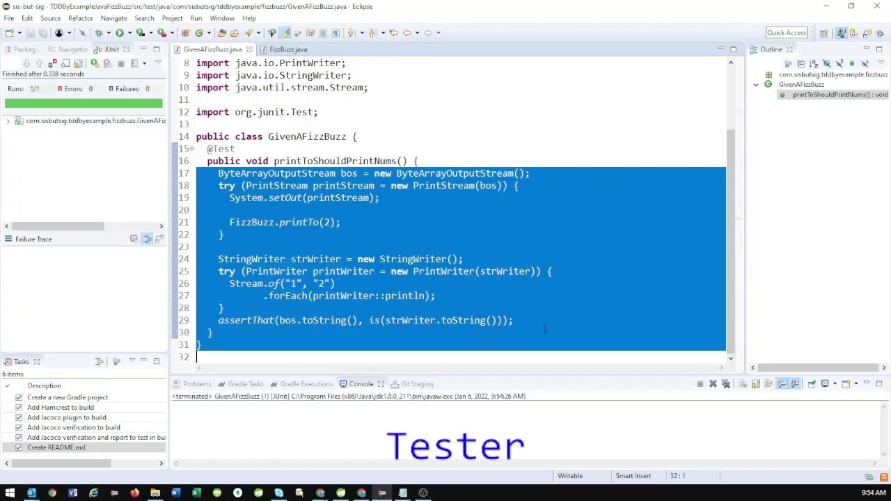 TDD By Example in Java: FizzBuzz