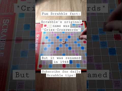 Has Scrabble always been called "Scrabble"?