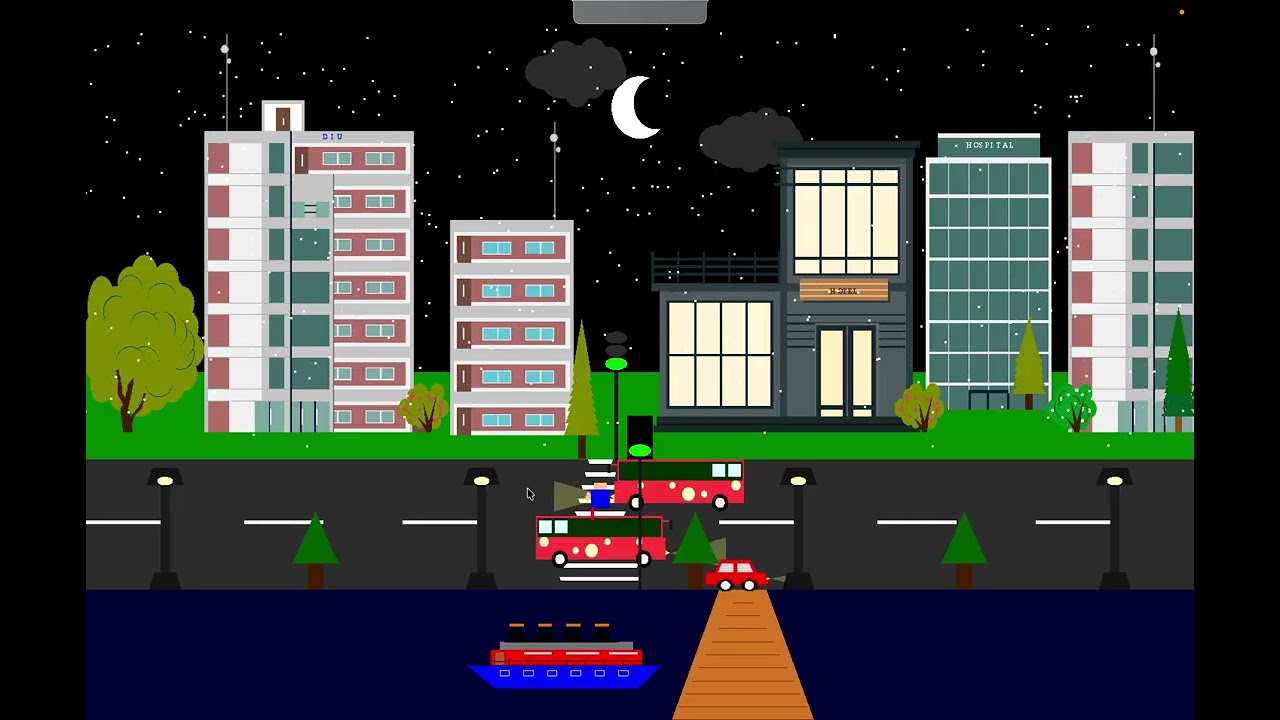 Interactive 3D City Simulation using OpenGL & C++ | Computer Graphics Project