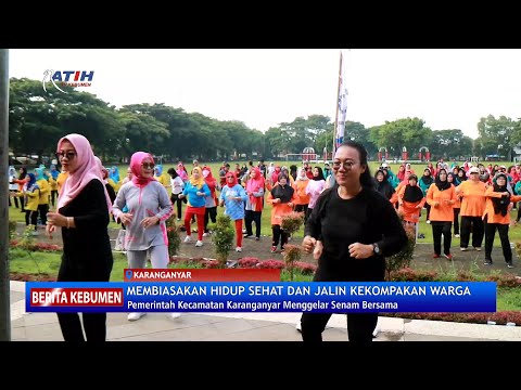 Pemerintah Kecamatan Karanganyar Menggelar Senam Bersama