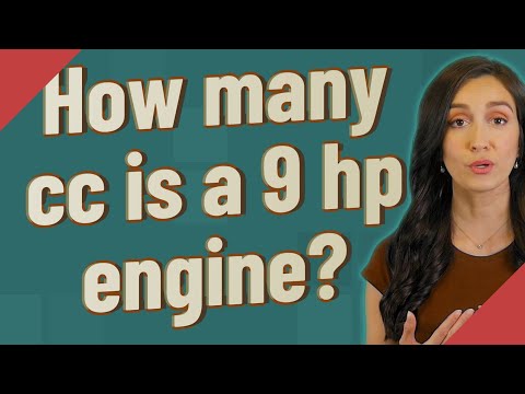 How many cc is a 9 hp engine?