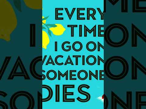 ✨️ Cover Reveal ✨️Every Time I Go On Vacation Someone Die by Catherine Mack. #coverreveal #books