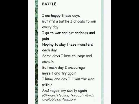 winning the battle every day against #anxiety#depression #poems#healingquotes#shortfeed#mentalhealth