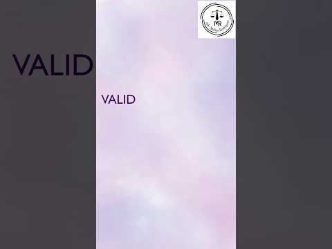 Meaning of the term Valid | Adv Melisa Rodrigues