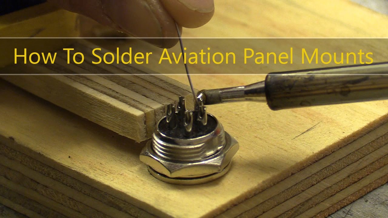 How To Solder Aviation Panel Mounts / Chassis Socket Connectors