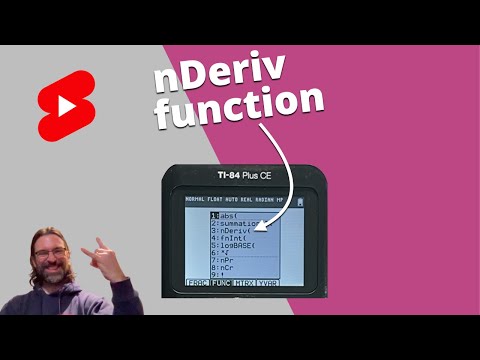 TI 84 nDeriv - How to calculate a derivative your GDC