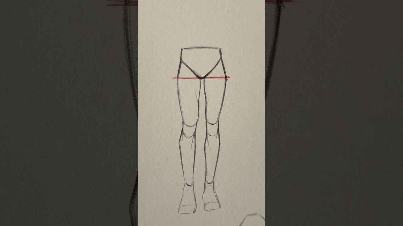 How to Draw Legs ✨Easy✨ #drawing #sketch #legs #tutorial #howtodraw #how #beginners #simple #easy