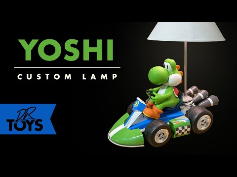 CUSTOM YOSHI LAMP -How To Make a Custom Lamp from An Old Nintendo Yoshi RC Car from the thrift store