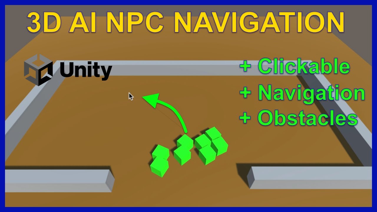Mouse Click NPC Navigation (5 MINUTES) - Unity Game Dev Tutorial