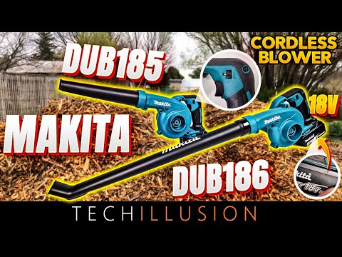 🔥HOW GOOD are the MINI 18V BLOWERS from MAKITA?!😨😱 Makita DUB185 & DUB186 18V LXT - Review & Test