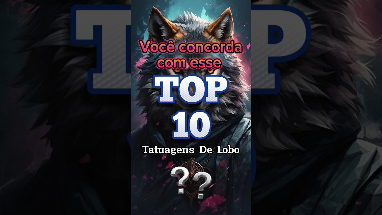 Lobo-top 10 tatuagens #lobo #coragem #lealdade #tattooai #tatuagem #tattoo
