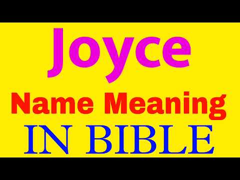 Joyce Name Meaning In Bible | Joyce meaning in English | Joyce name meaning In Bible