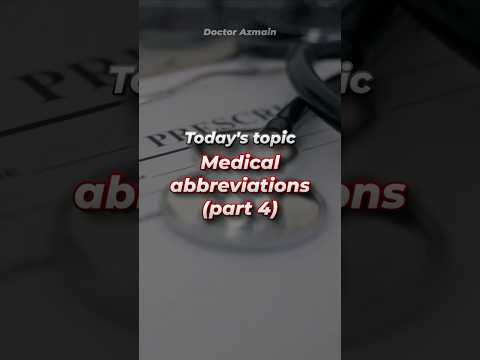 🏥 Medical Abbreviations Quiz 4! 😱 Only GENIUSES can get 3/5 🔥