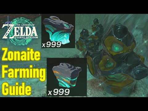 Zelda Tears of the Kingdom Zonaite Farm, fastest farming routes