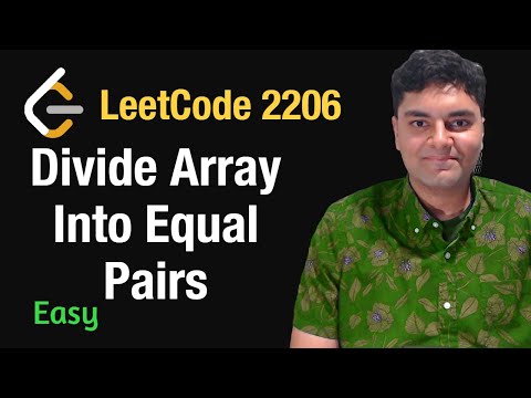Divide Array Into Equal Pairs - Leetcode 2206 - Python
