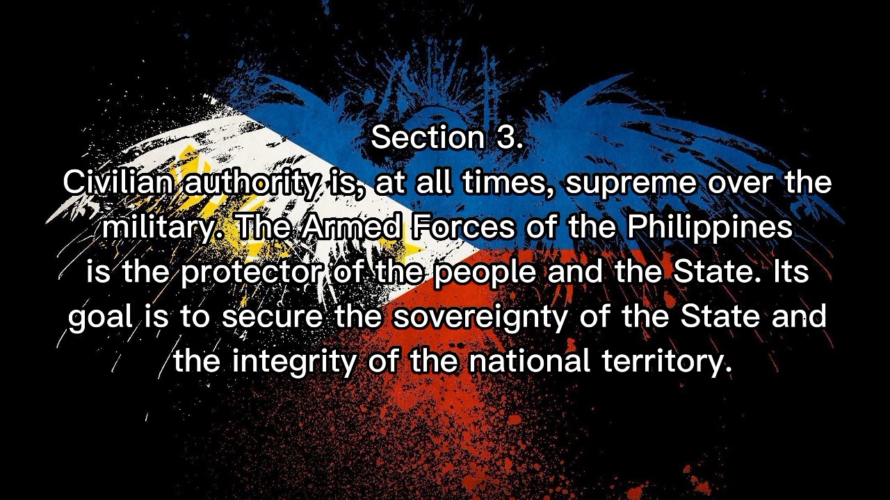 THE 1987 CONSTITUTION OF THE REPUBLIC OF THE PHILIPPINES - ARTICLE II (SECTION 3 )