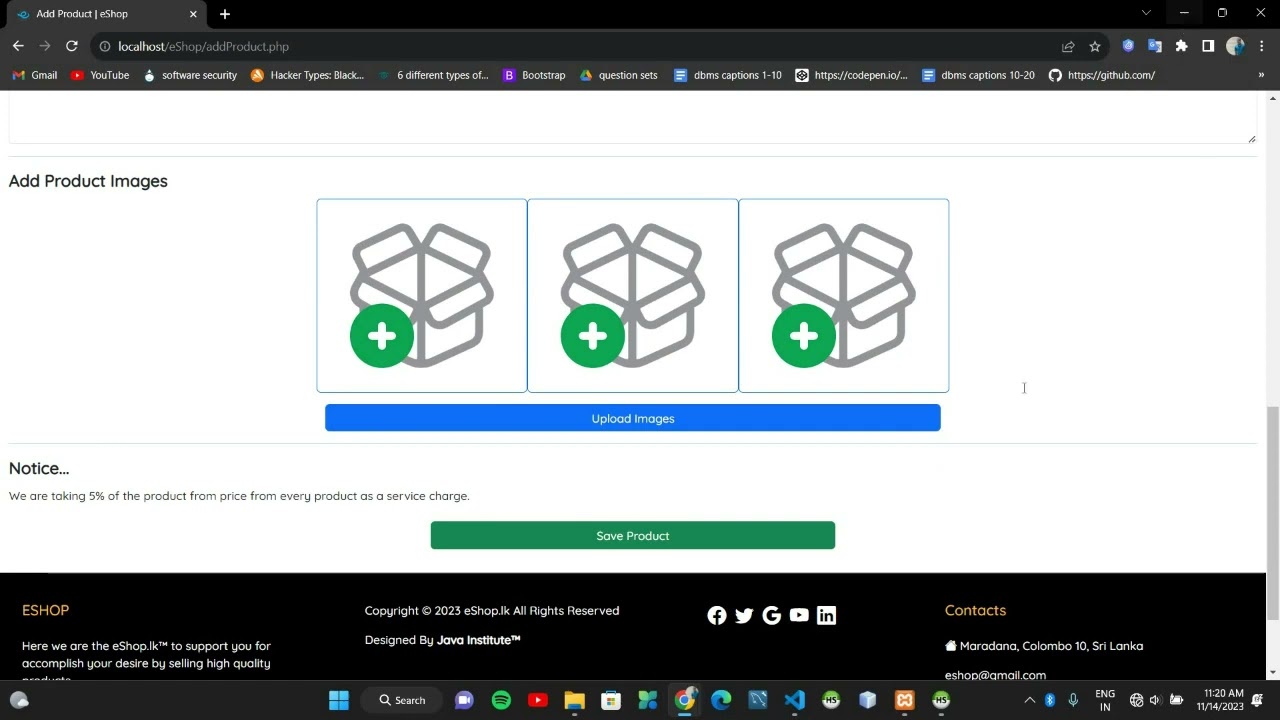 Web programming task 13 || Program the product registration process including image uploading