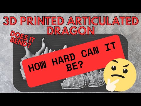 I Tried Modeling an Articulated Dragon in Blender as a Beginner - Can I 3D Print it?