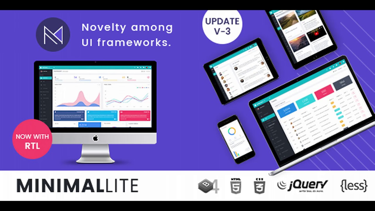 Minimal Lite - Responsive Bootstrap 4 Admin, Dashboard & WebApp Template | Themeforest Website
