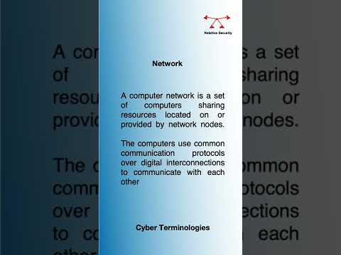 CyberSecurity Definitions | Network