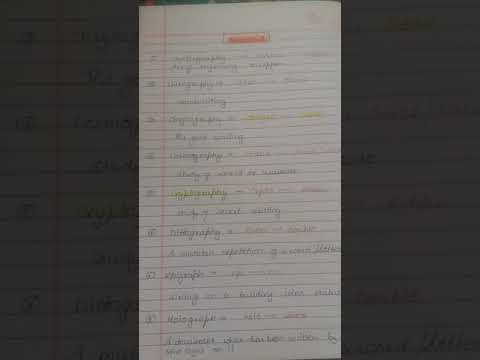 Root word GRAPHY vocabulary easy learning way