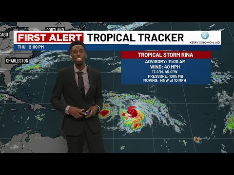 VIDEO: Tropical Storm Rina forms behind Philippe