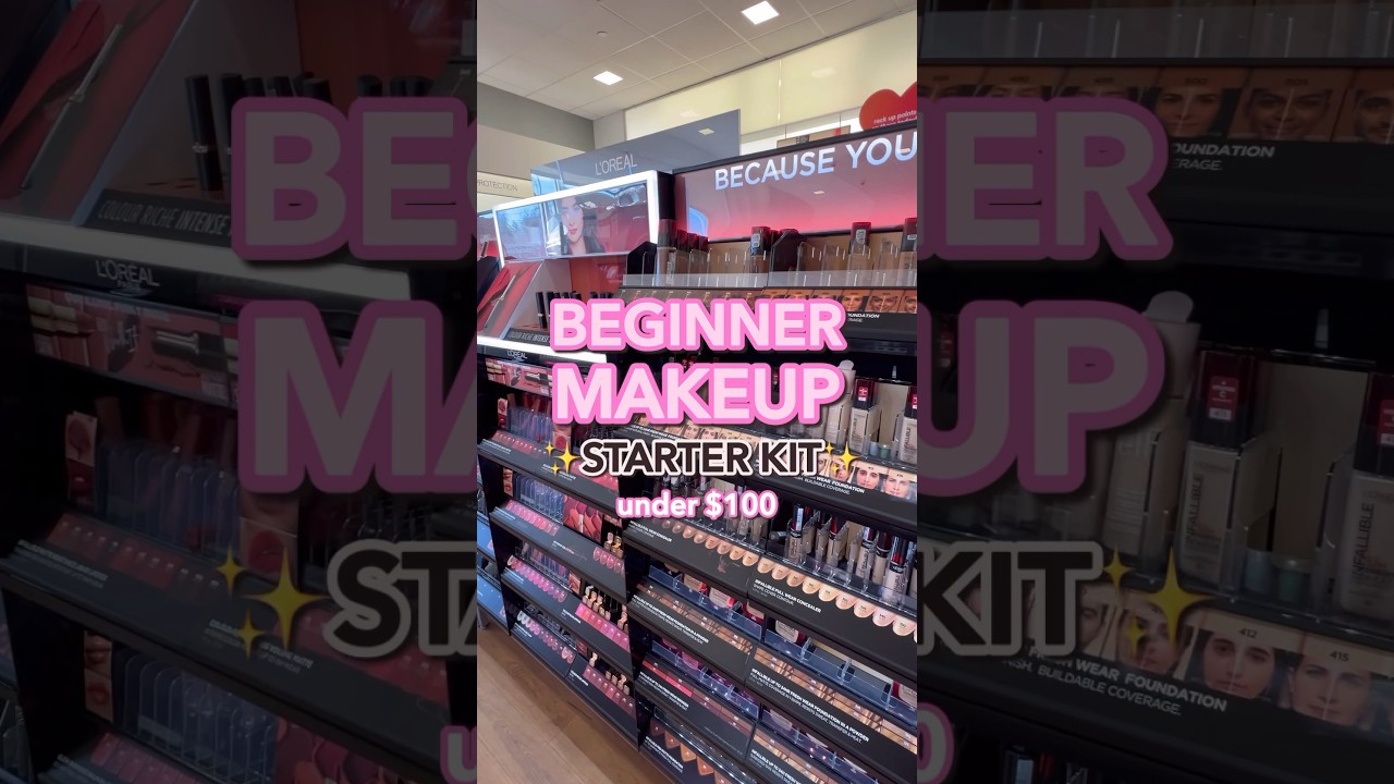 Beginner Makeup Starter Kit UNDER $100 #drugstoremakeup #beginnermakeupkit
