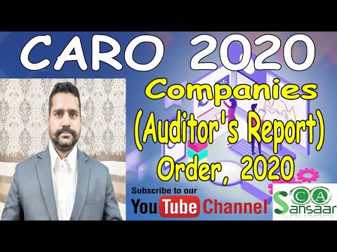 CARO 2020 | Companies (Auditor's Report) Order, 2020