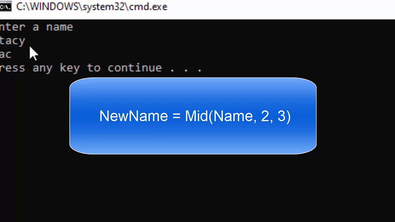String Manipulation Intro