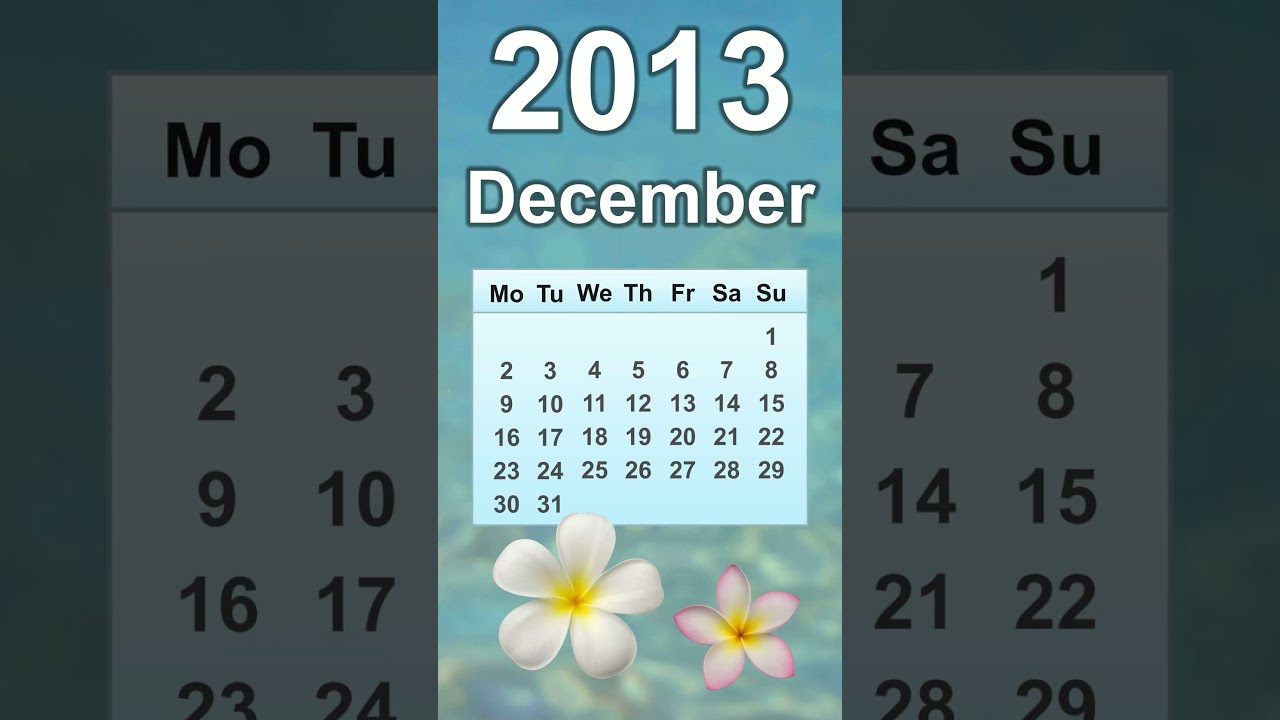 December 2013 Calendar