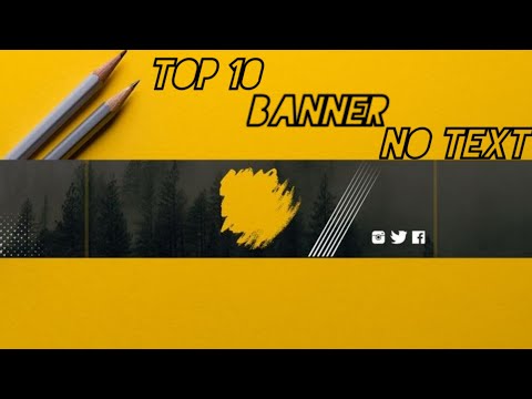 YouTube Banner Template | Top 10 Banner template | YouTube channel art template | no text banner