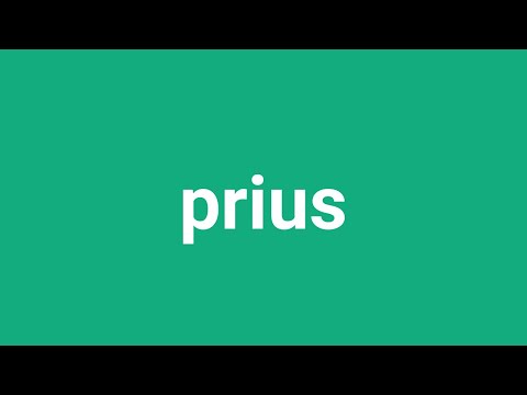 How To Pronounce Prius In American Accent