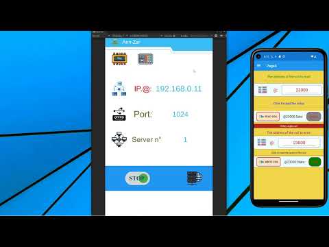 Modbus TCP IP server for mobile