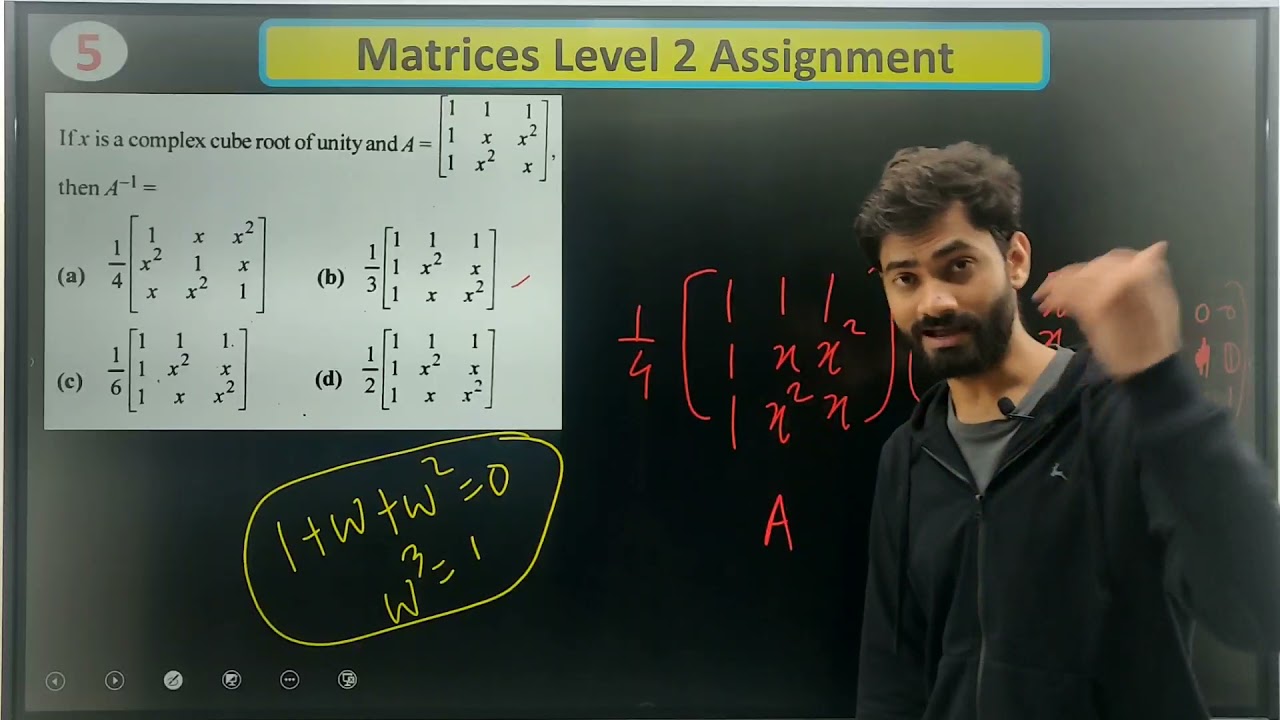 Matrices Level 2 Assignment Solutions