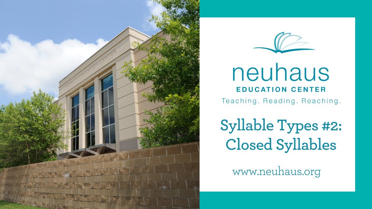 Syllable Types #2: Closed Syllables