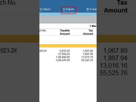 GSTR-1 KE LIYE JSON FILE KAISE BANAYE #shorts #youtubeshorts #gst #gstreturnfiling #tallyprime